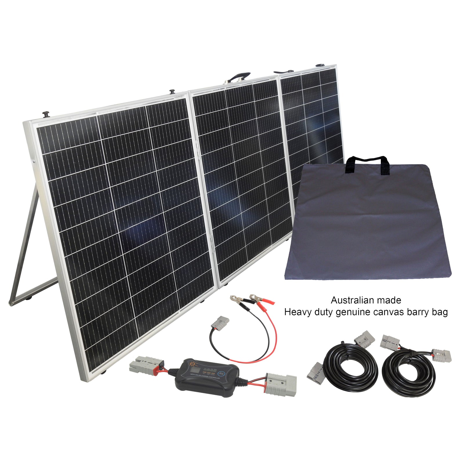 Portable 330 watt Tri Fold Solar Panel - Unregulated | Suits DC charger ...