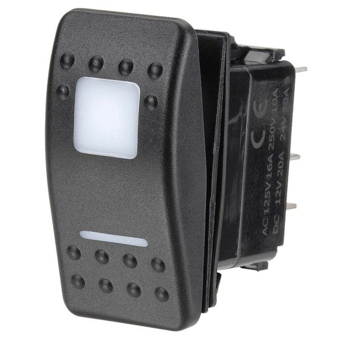 Narva 12/24V Off/On LED Illuminated Sealed Rocker Switch (Red) | 63158