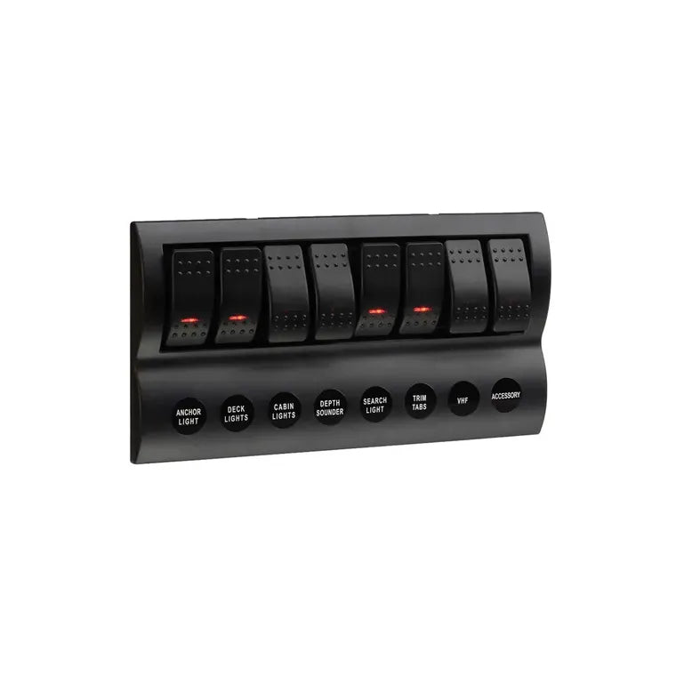 Narva 8-Way LED Switch Panel with Fuse Protection | 63196