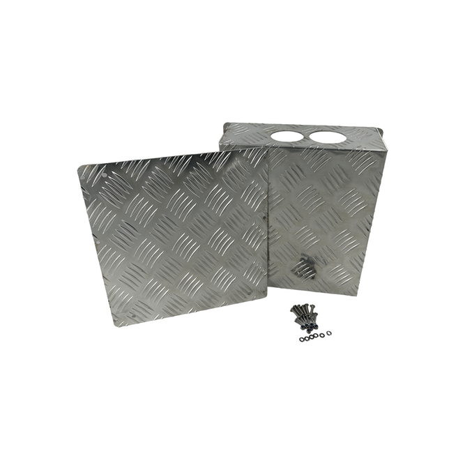AUFOCUS Gen 4 - SILVER Stainless Steel Checker Plate Tank Cover For Di