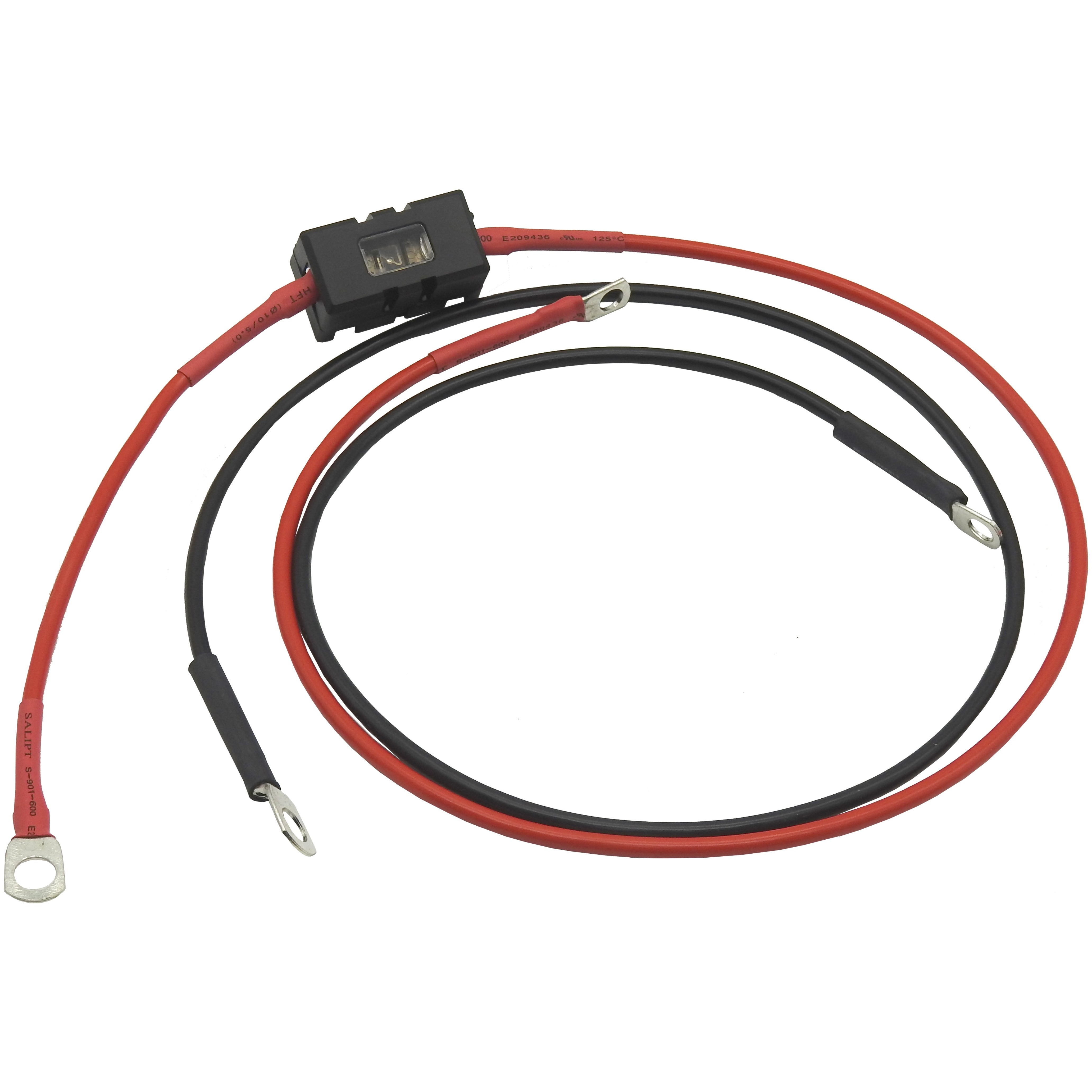 Inverter lead - 8B&S cable In line Midi Fuse Holder with eyelets - Sui
