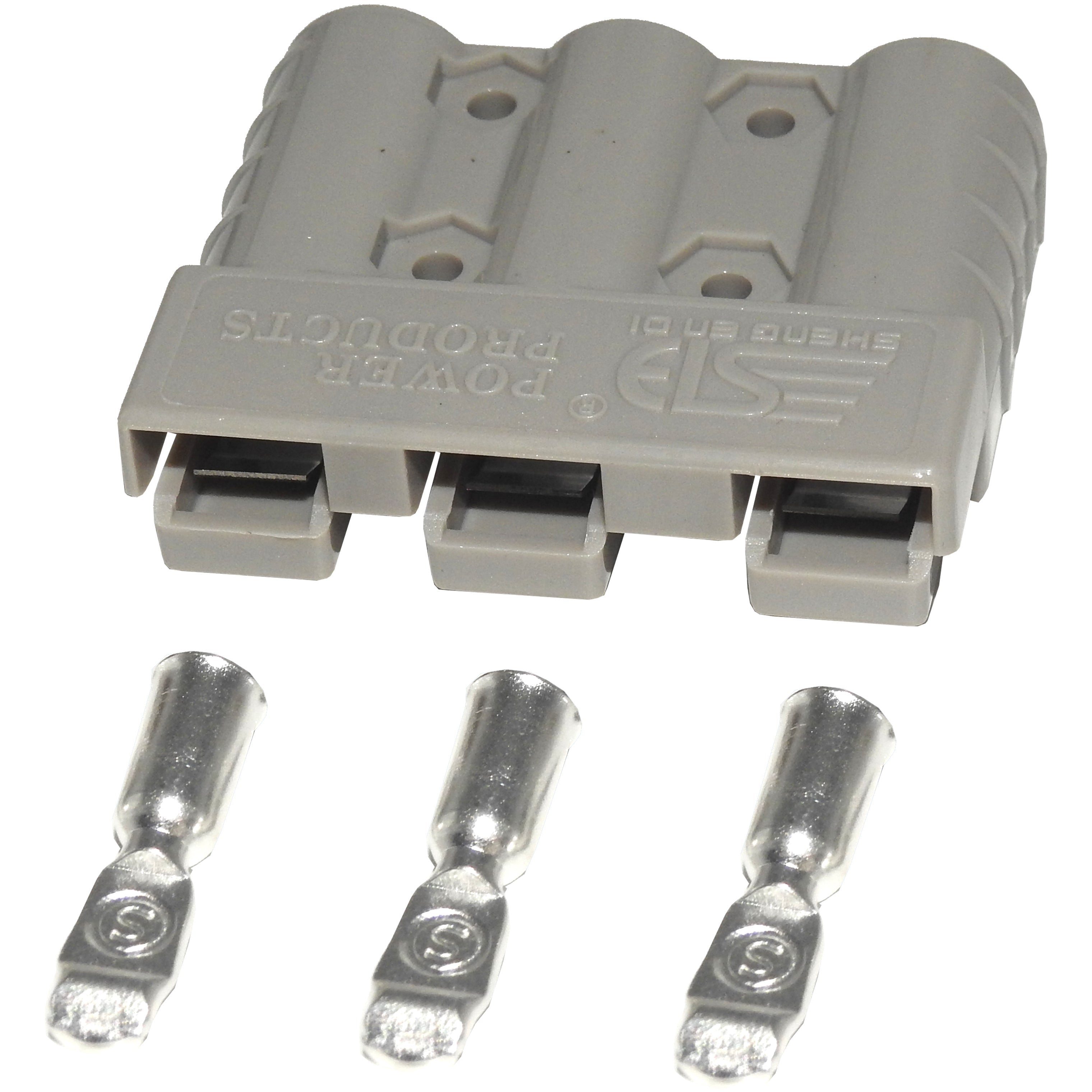 1 x Anderson 3way connector 50 Amp -includes 3 x lugs | Multi-Colours