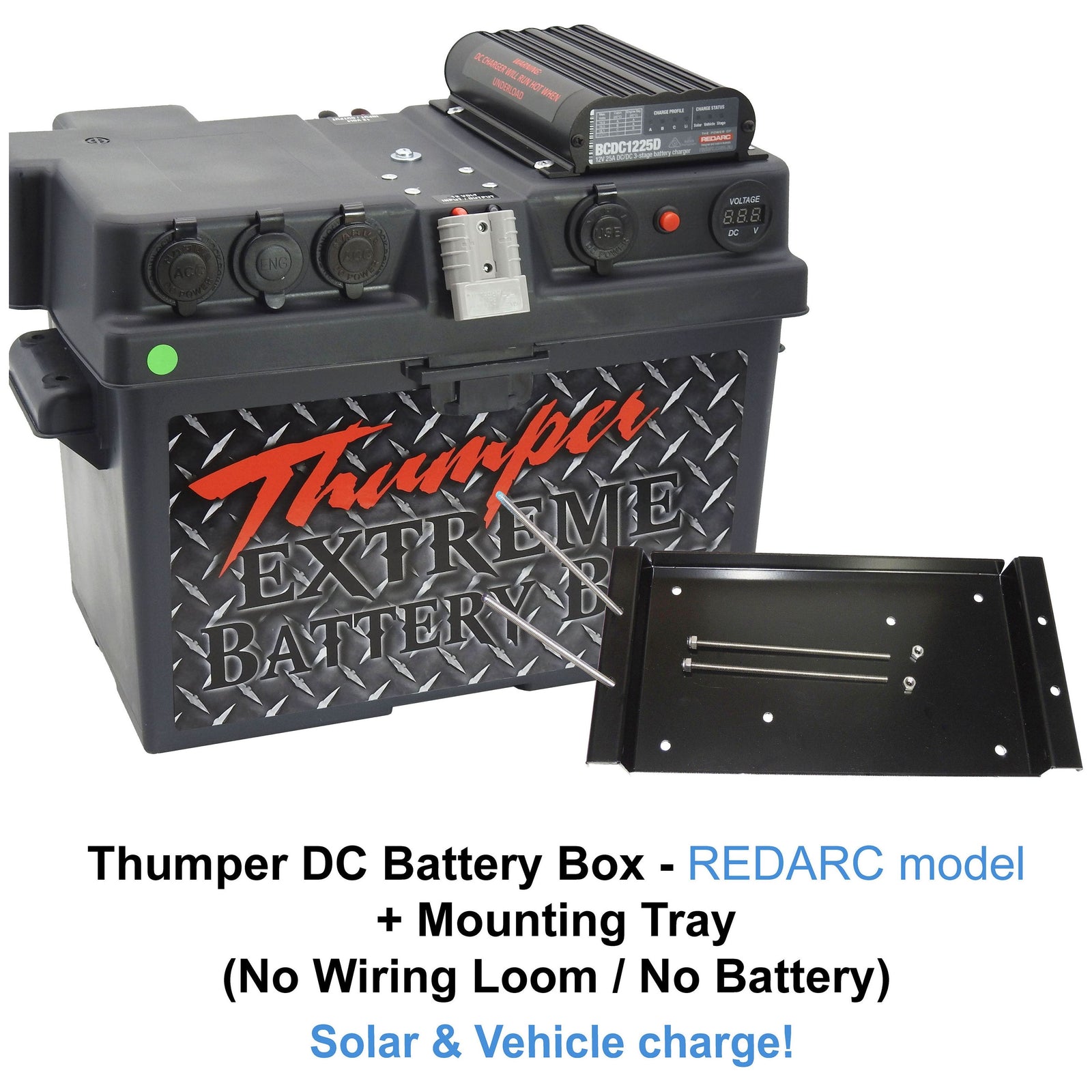 Thumper REDARC DC Battery Box 'Classic' model | Multi-Chemistry