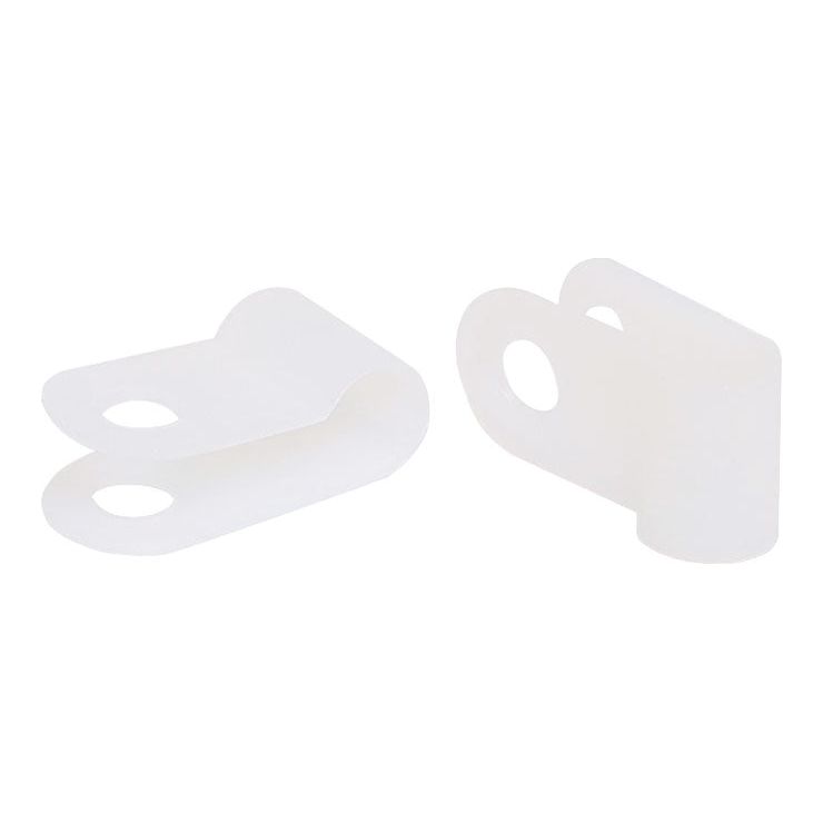 5mm P-Clip Cable Clamp (White) Pk 10 | H4201A