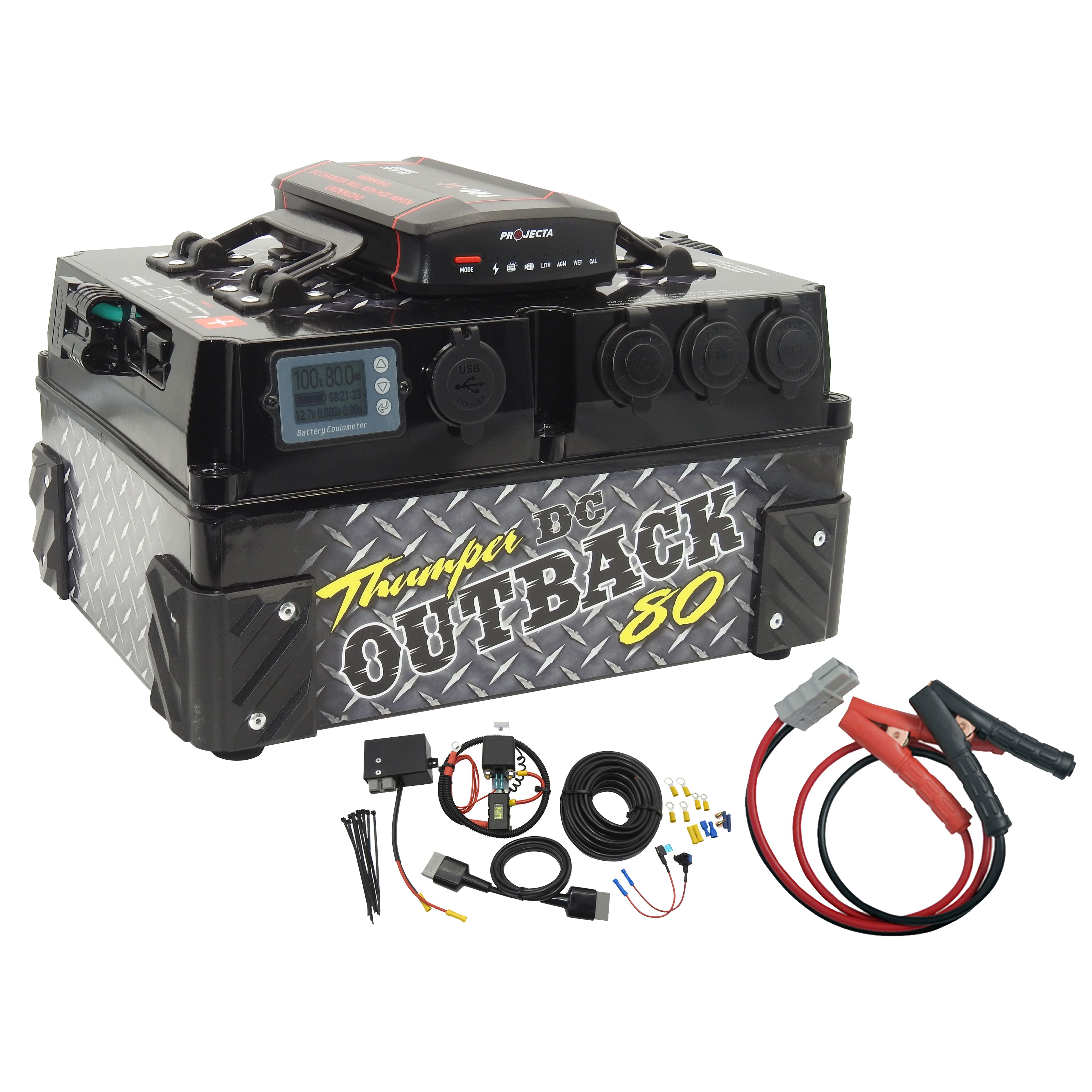 Thumper Outback DC 80 AH Battery Pack Projecta IDC25