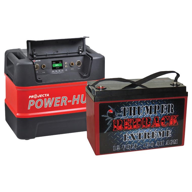 Projecta Power-Hub 12 Volt Battery Box & 120 AH AGM battery package!
