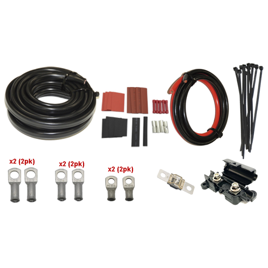 Dual Battery Wiring Kits to Suit DC Chargers, SBI Isolators & Slimline