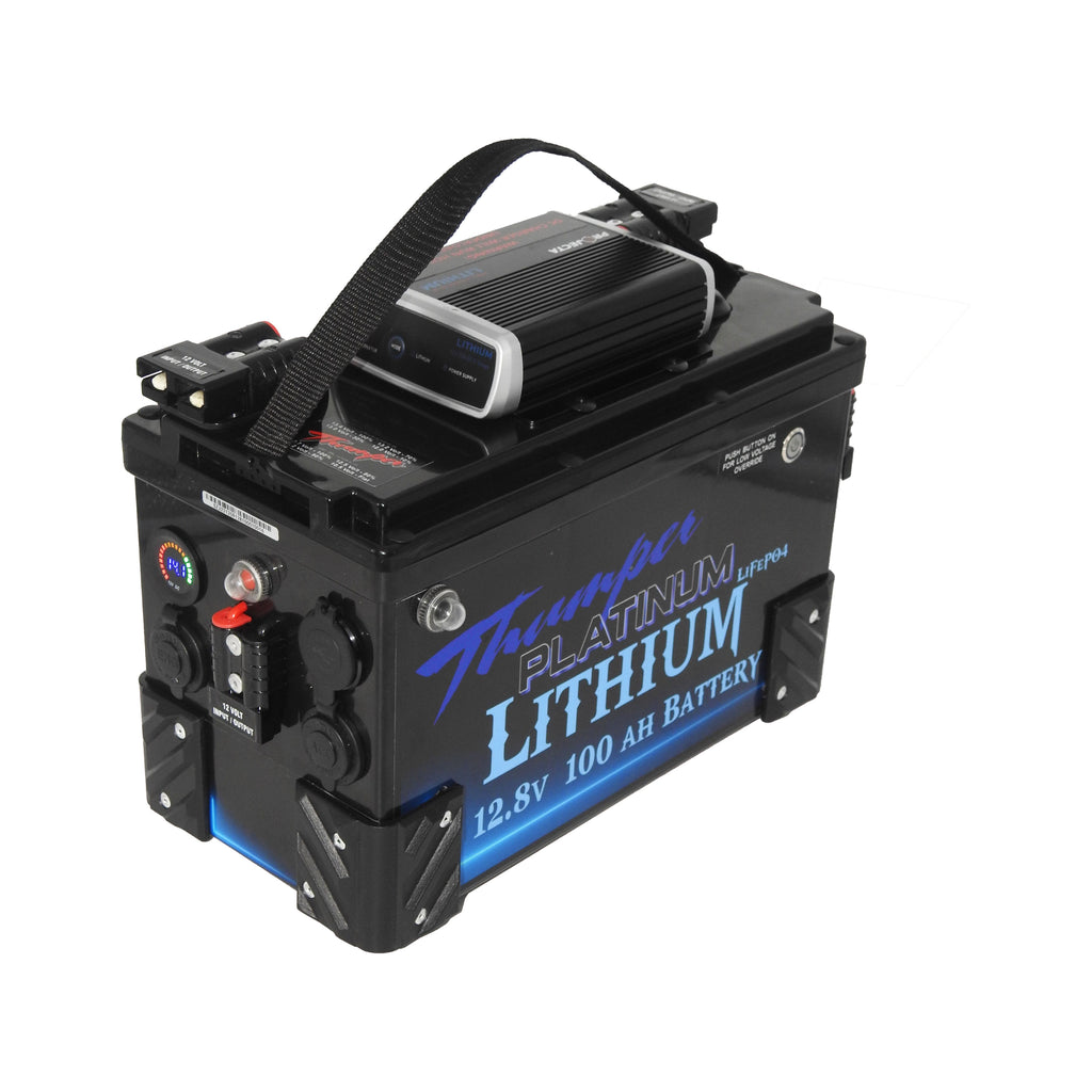 Thumper Lithium LiFePO4 Battery Hub 100 AH Projecta IDC25L Bluetooth