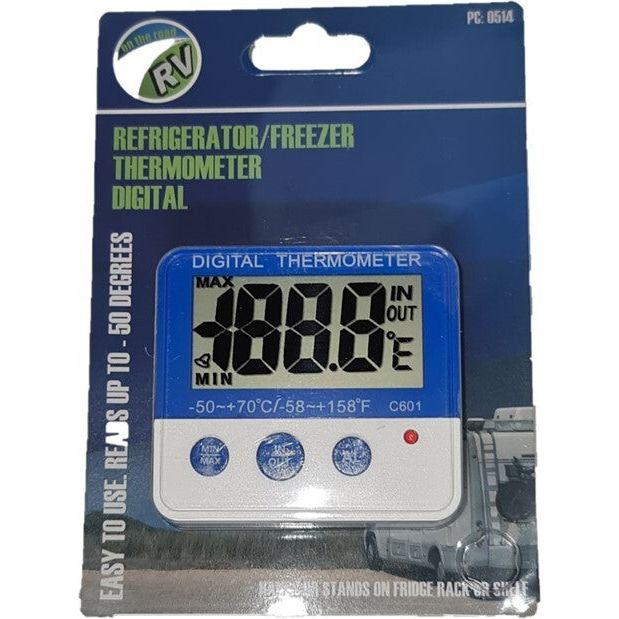 On The Road RV Digital Fridge Thermometer | 0514