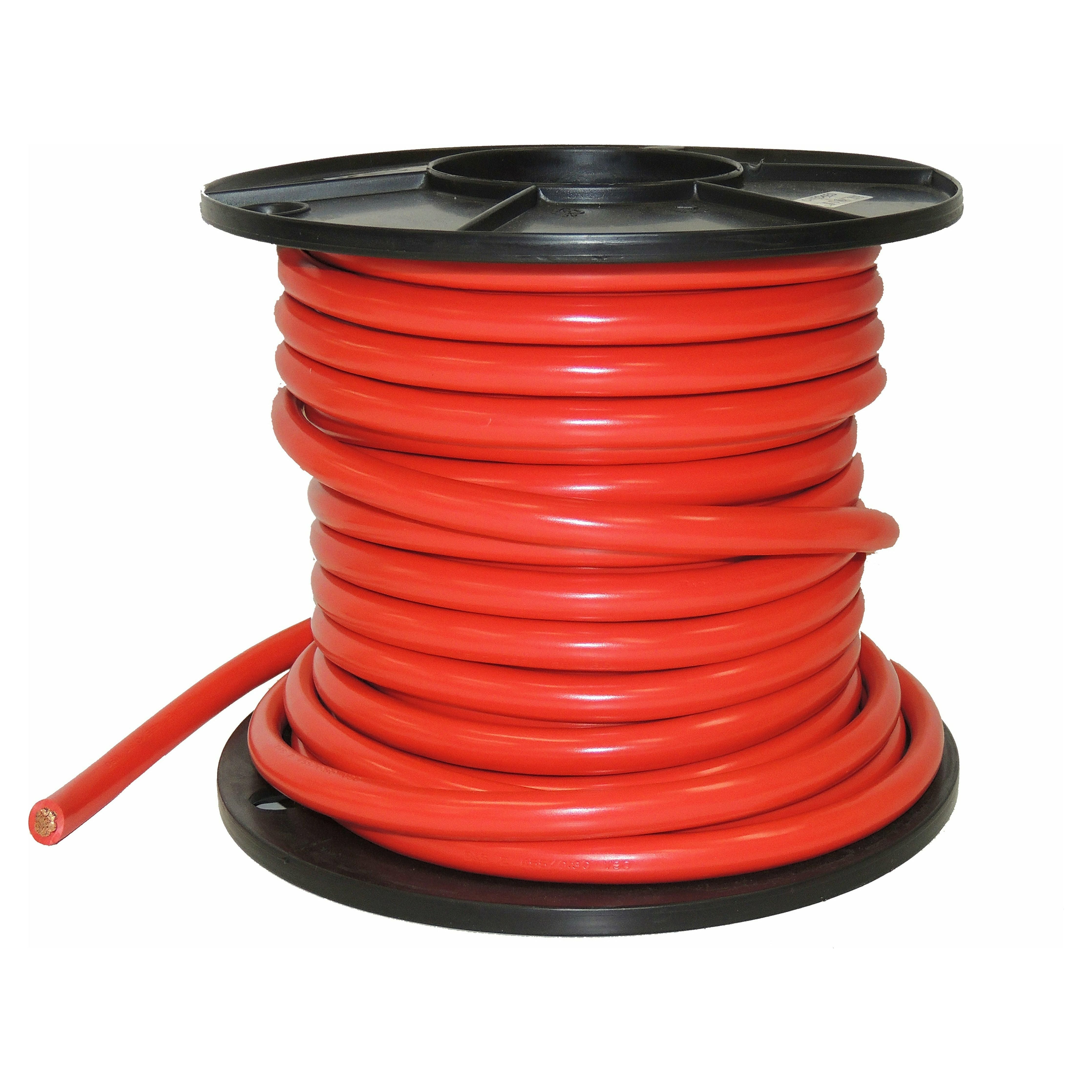 of 65mm (00B&S) SINGLE Automotive cable - RED - rated to 292Amps conti