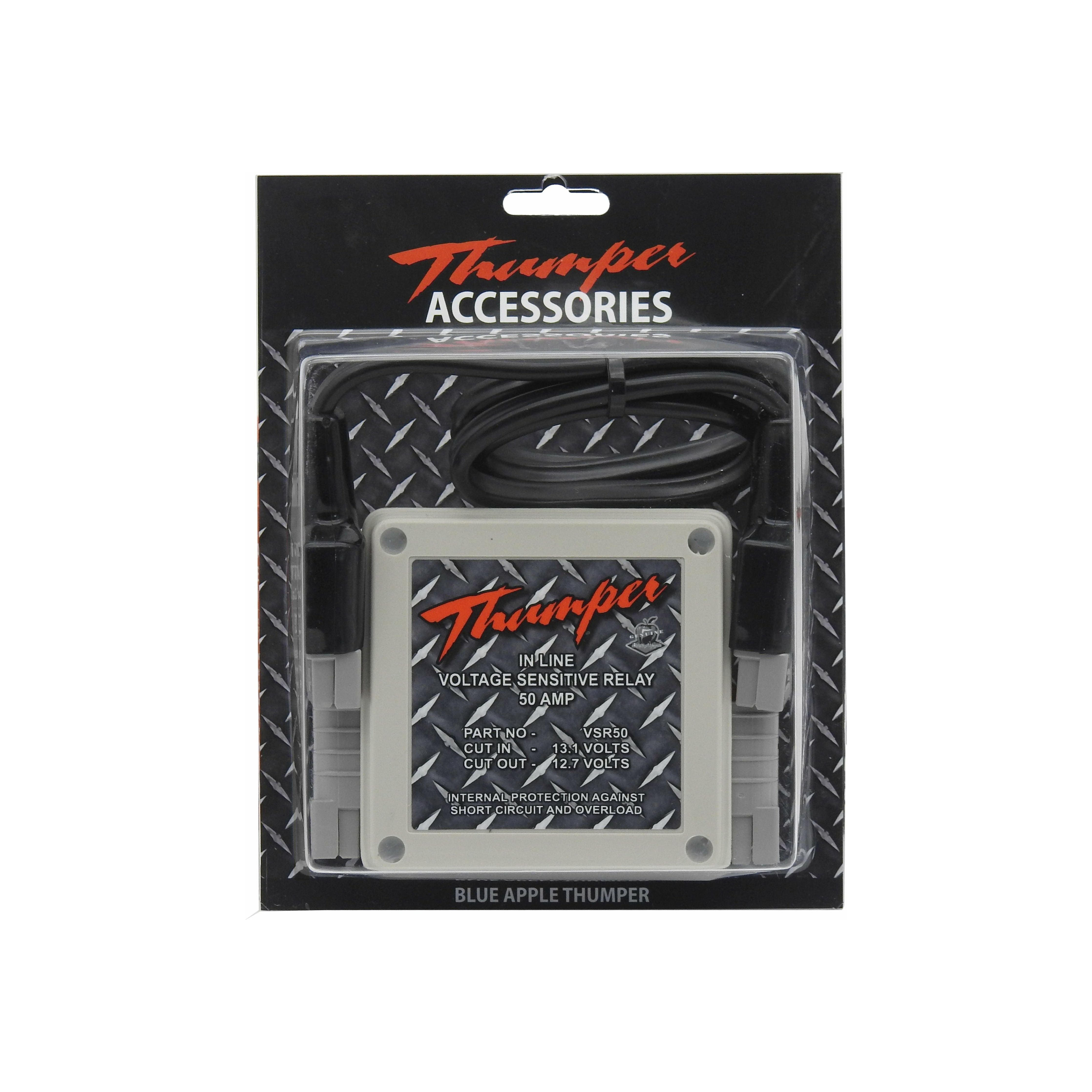 Thumper In line VSR50 Dual Battery Isolator - rated to 50Amps 12V