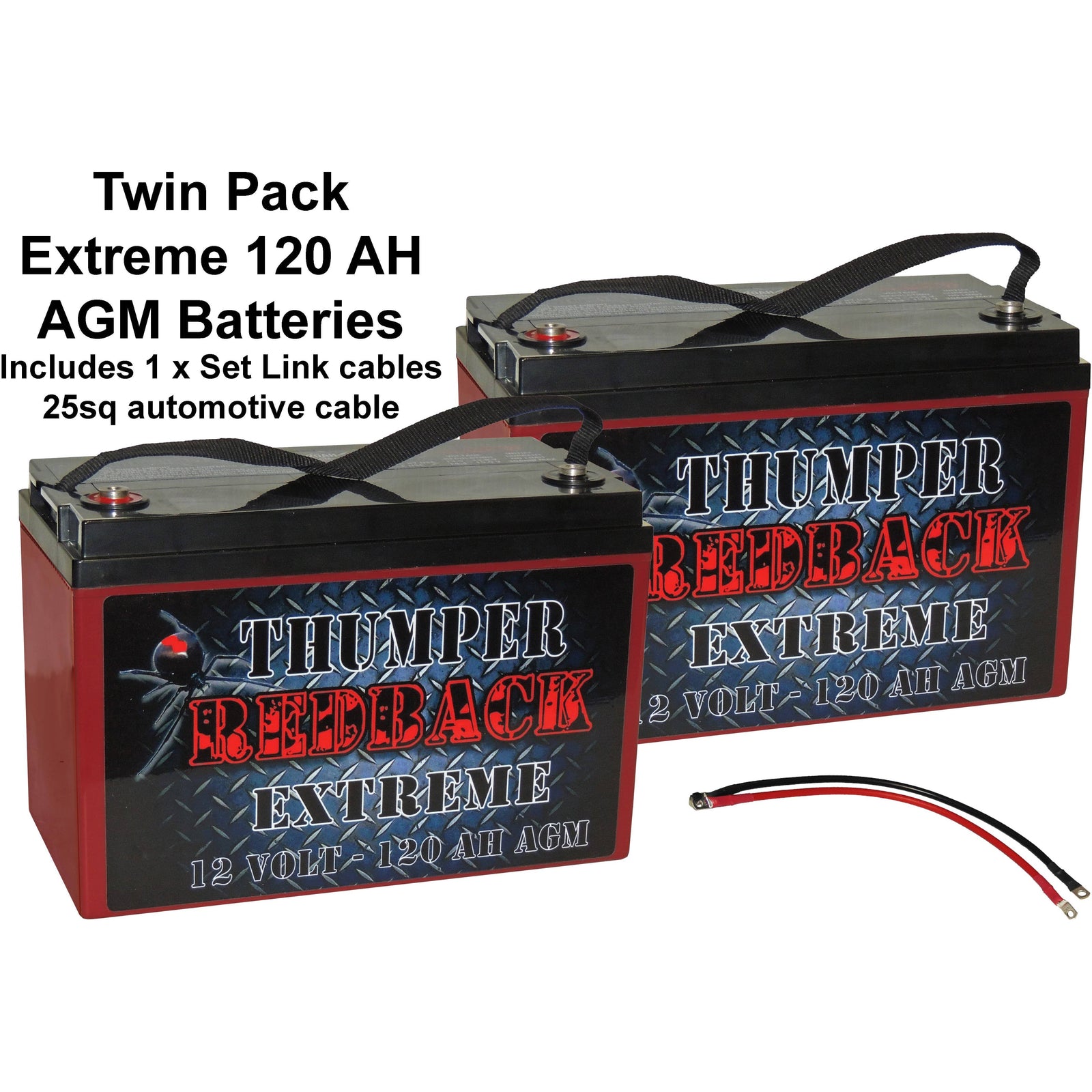 Twin Pk - Thumper Extreme 120 AH AGM Battery | Caravan / AUX battery