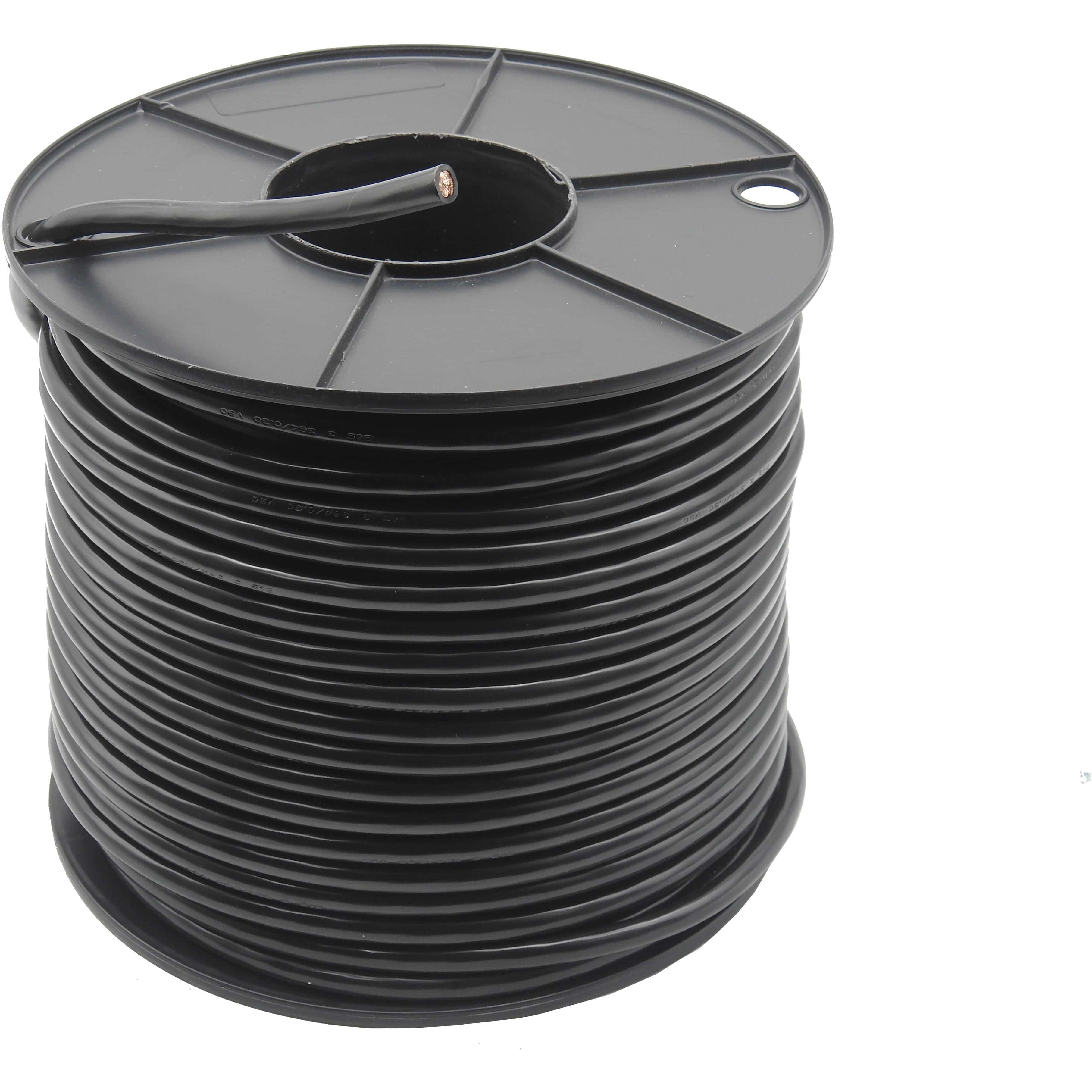 25mm (3B&S) SINGLE Automotive cable - BLACK - rated to 170Amps continu