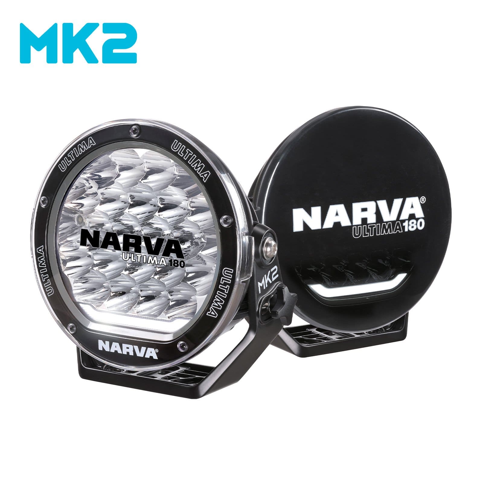 Narva ULTIMA 180 MK2 LED Driving light / Spotlight kit Black | 71732BK