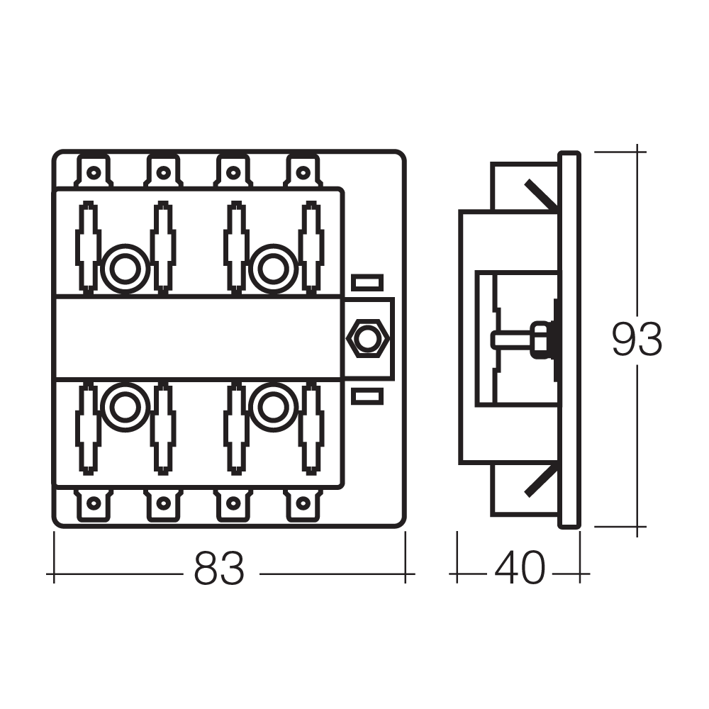 8-WAY STANDARD ATS BLADE FUSE BLOCK | 54433