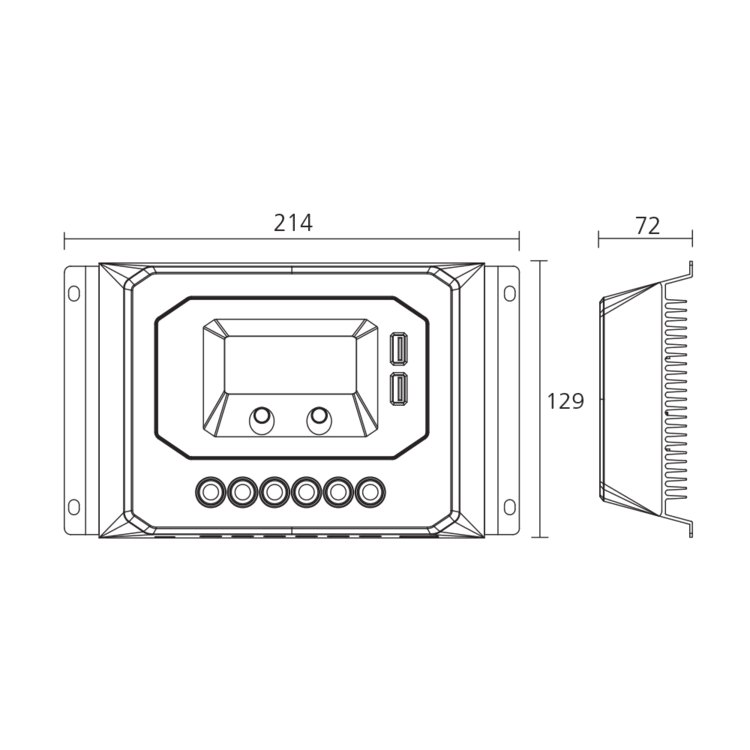 Solar - SC260 -Projecta 12/24V 60A 4 Stage Solar Charge Controller